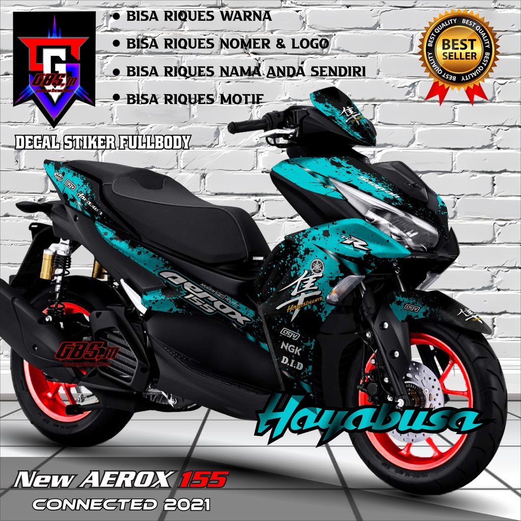 Jual Terbaru - Stiker Full Body Aerox Stiker Motor New Aerox Connected ...