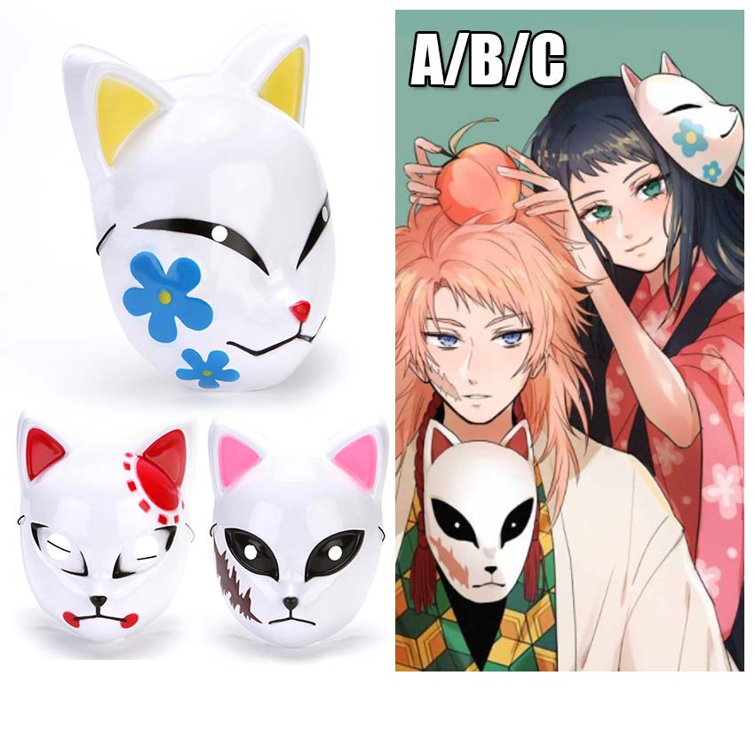 Jual Topeng Demon Slayer /Anime Japanese Rubah Kimetsu No Yaiba Cosplay ...