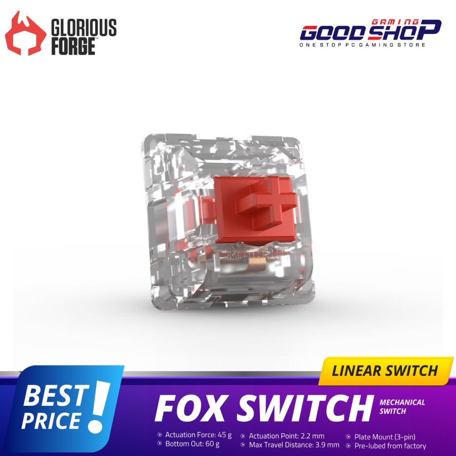 Jual Glorious Fox Mechanical Switches (Lubed) - Keyborad Switch ...