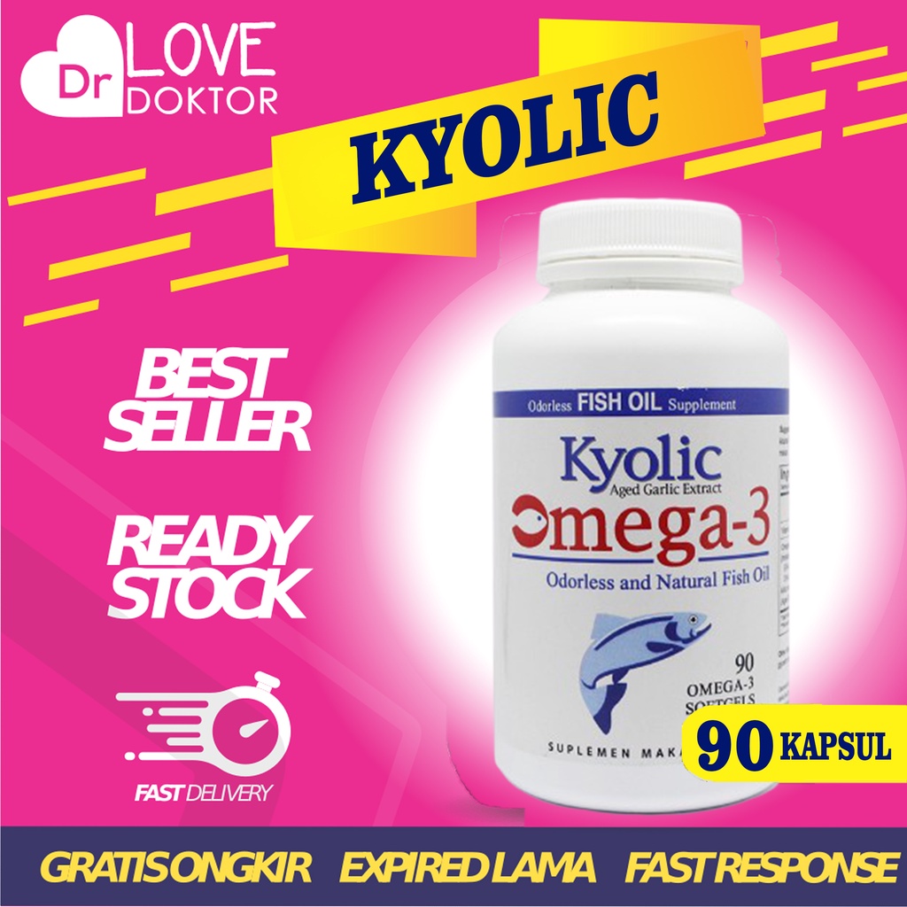 Jual KYOLIC OMEGA 3 ODORLESS AND NATURAL FISH OIL MINYAK IKAN SIRKULASI ...