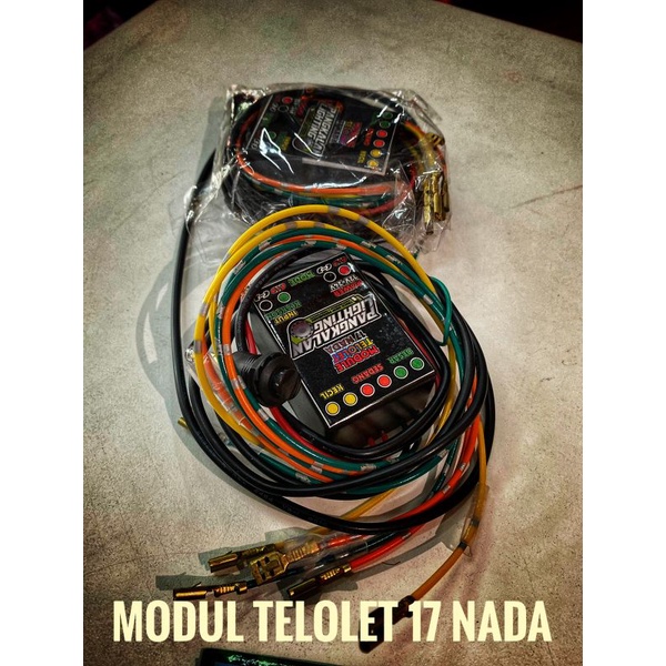 Jual modul klakson telolet 17 nada 12-24volt khusus 3 corong | Shopee ...