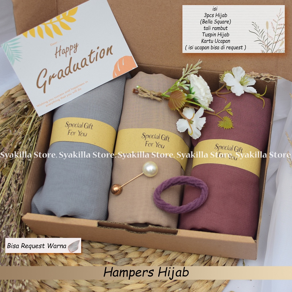 Jual Gift Box Hampers Hijab segiempat bella square | Hadiah birthday ...