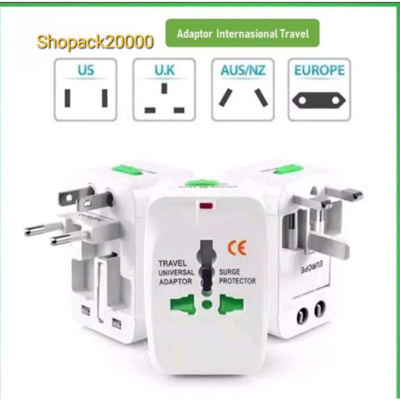 Jual Universal Travel Adaptor Colokan Listrik Adaptor Internasional All ...