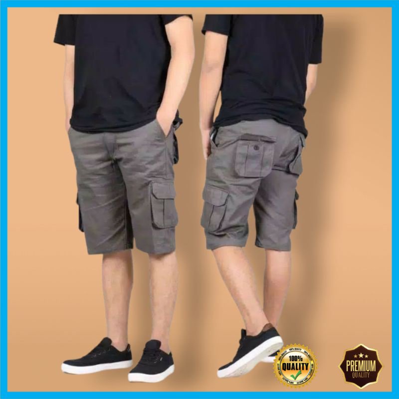 Jual MODEL UNIK KOREA KPOP KEREN /Celana Cargo Pendek Pria dengan ...