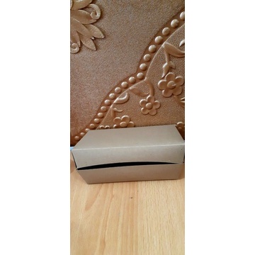 Jual PAPER LUNCH BOX KRAFT/PAPER BOX MAKANAN KOTAK NASI KRAFT UKURAN L ...