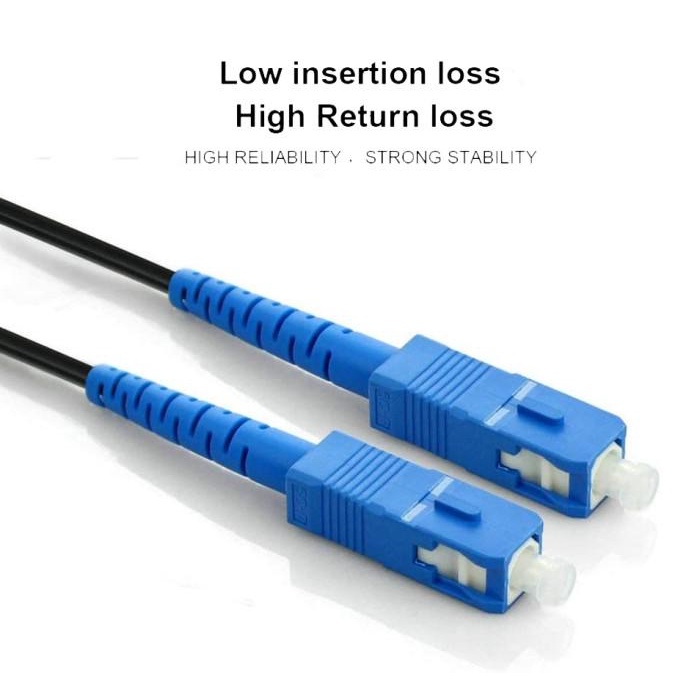 Jual Kabel Fo Fiber Optic Sc-Sc Single Mode 50M 80M 100M Outdoor ...