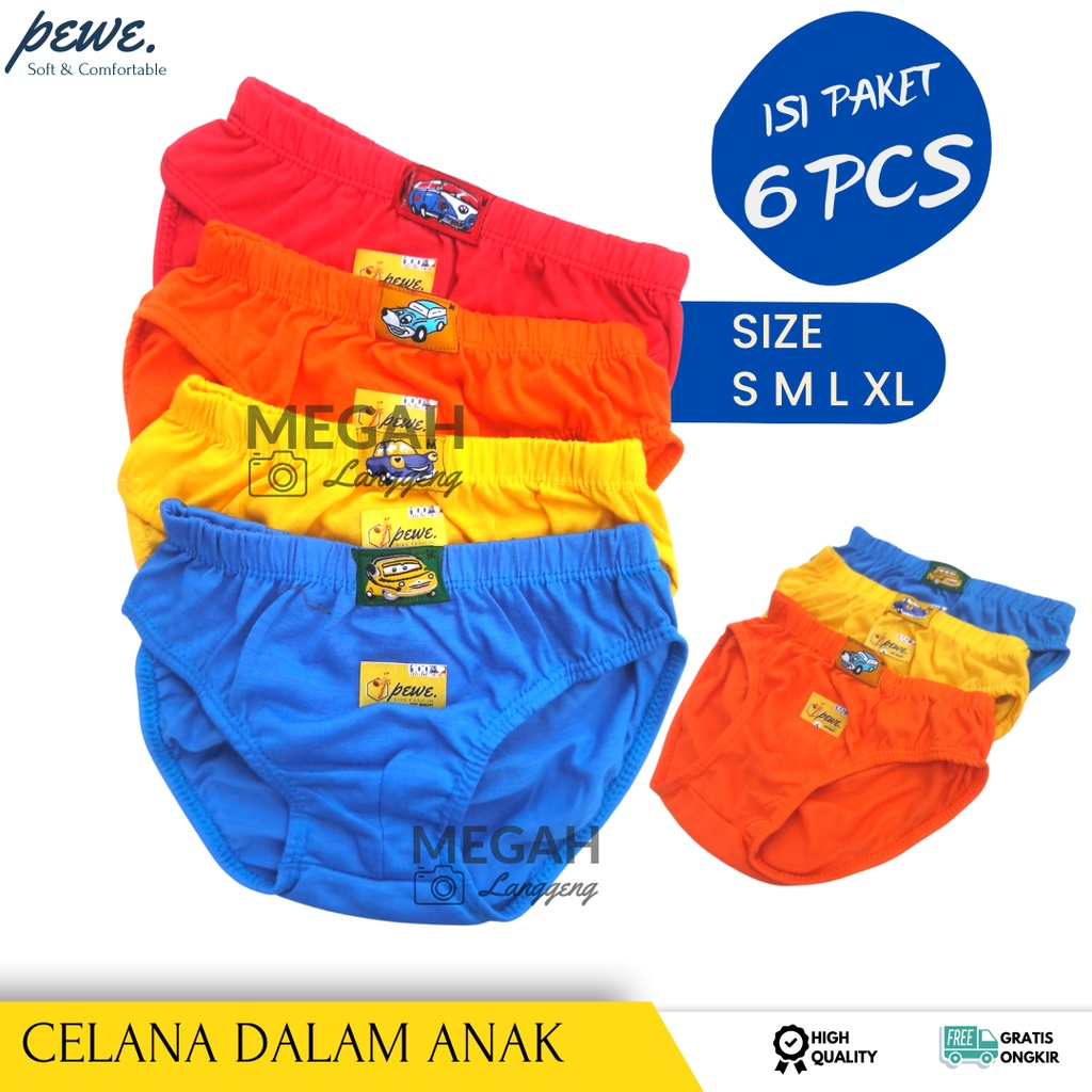 Jual 1 Lusin Sempak Anak Laki laki Polos Anak Cowok - clana dalam anak ...