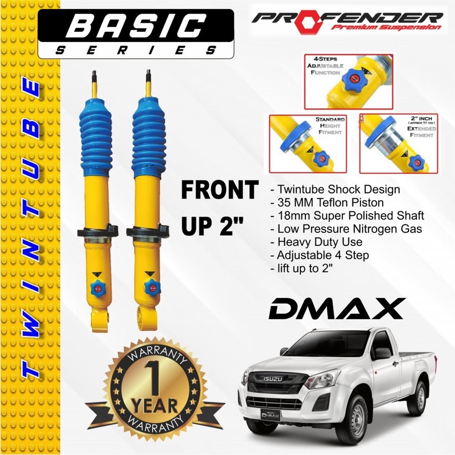 Jual Suspensi Shockbreaker PROFENDER 4step Suspension Isuzu DMAX 12 ...