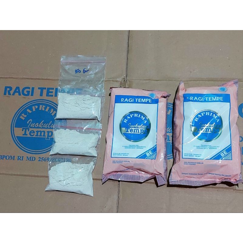 Jual RAGI TEMPE RAPRIMA 50gr & 200gr EXP TERBARU | Shopee Indonesia