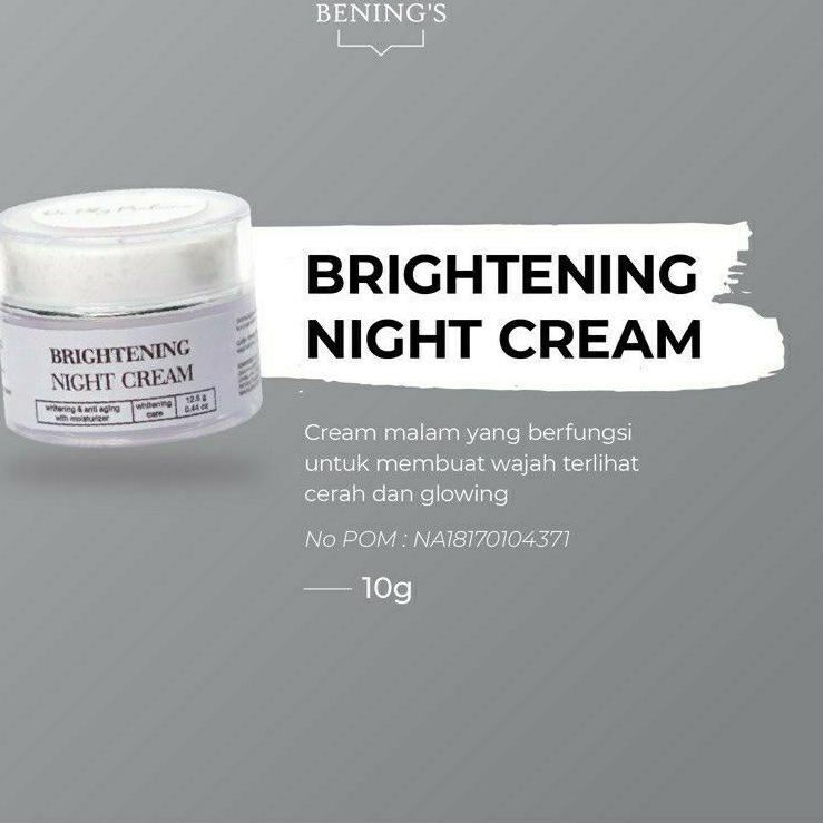 Jual Brightening Night Cream (kode K2) / Cream Glowing bening skincare ...