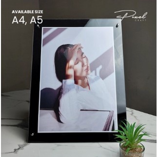 Jual Acrylic Photo Frame / Bingkai Foto Akrilik 2 Layer Ukuran A5, A4 ...
