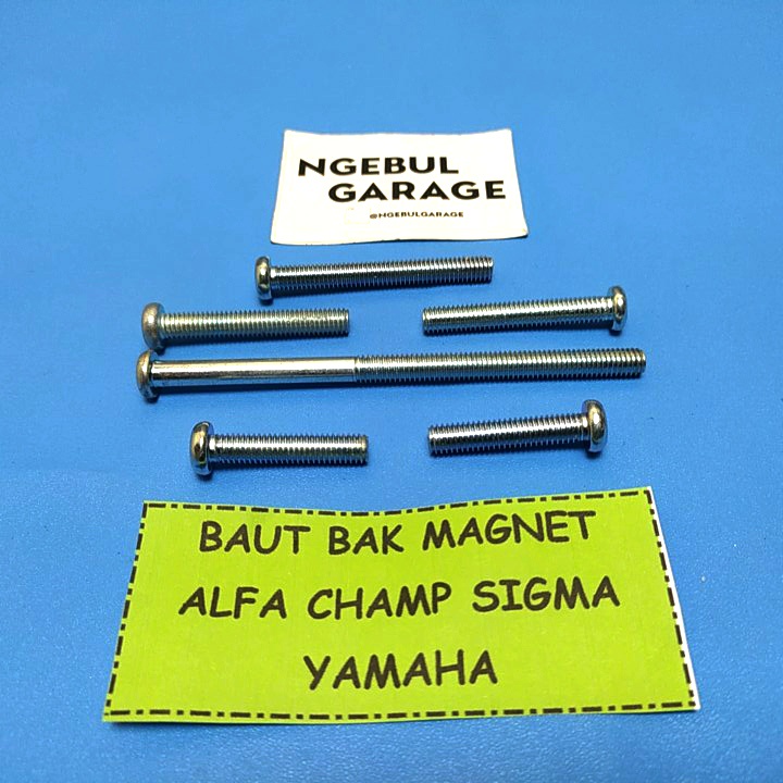 Jual Baut Bak Magnet Alfa Champ Sigma KIRI YAMAHA | Shopee Indonesia