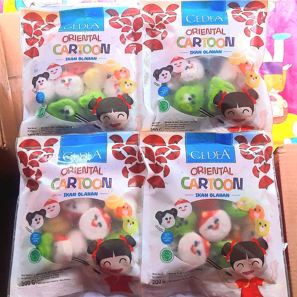 Jual Cedea Oriental Cartoon 200gr / Ikan olahan bentuk karakter kartun ...