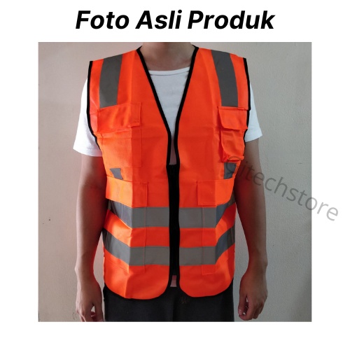 Jual Rompi Safety Polyster Safety Vest Rompi Reflektif Rompi Proyek ...