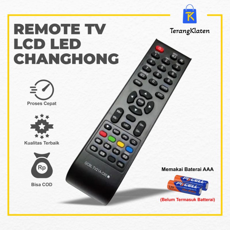 Jual REMOT TV LED LCD CHANGHONG REMOTE TV CHANGHONG LED LCD ANALOG ...