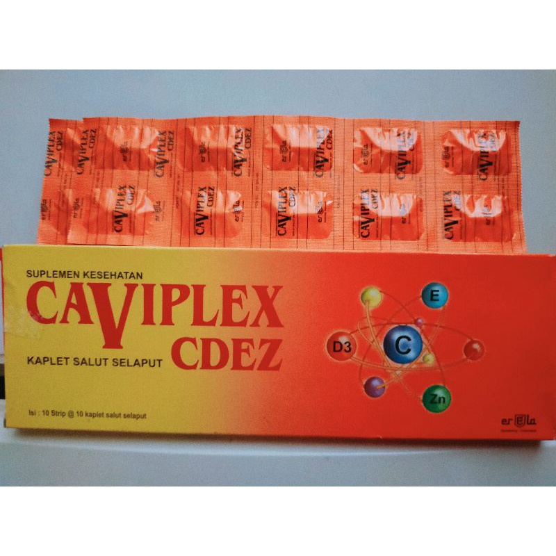 Jual Caviplex Multivitamin CDEZ Per Strip Isi 10 Tablet | Shopee Indonesia