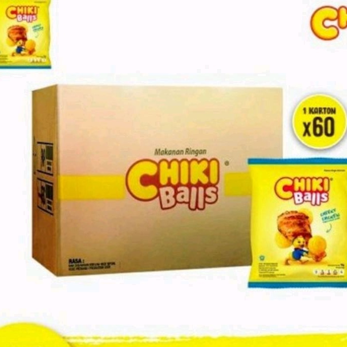 Jual Chiki balls 1 dus isi 6 renceng 60 pcs (60 biji) chiki balls ...