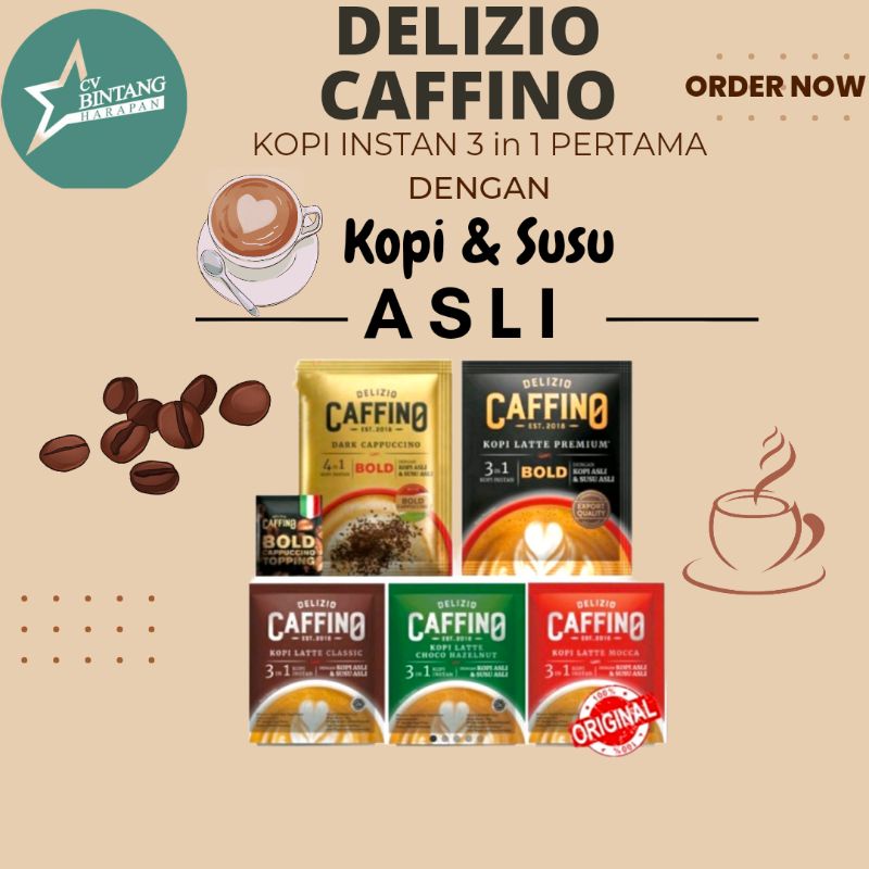 Jual Caffino Kopi Instant Renteng Dark Cappucino, Choco Hazelnut, Latte ...