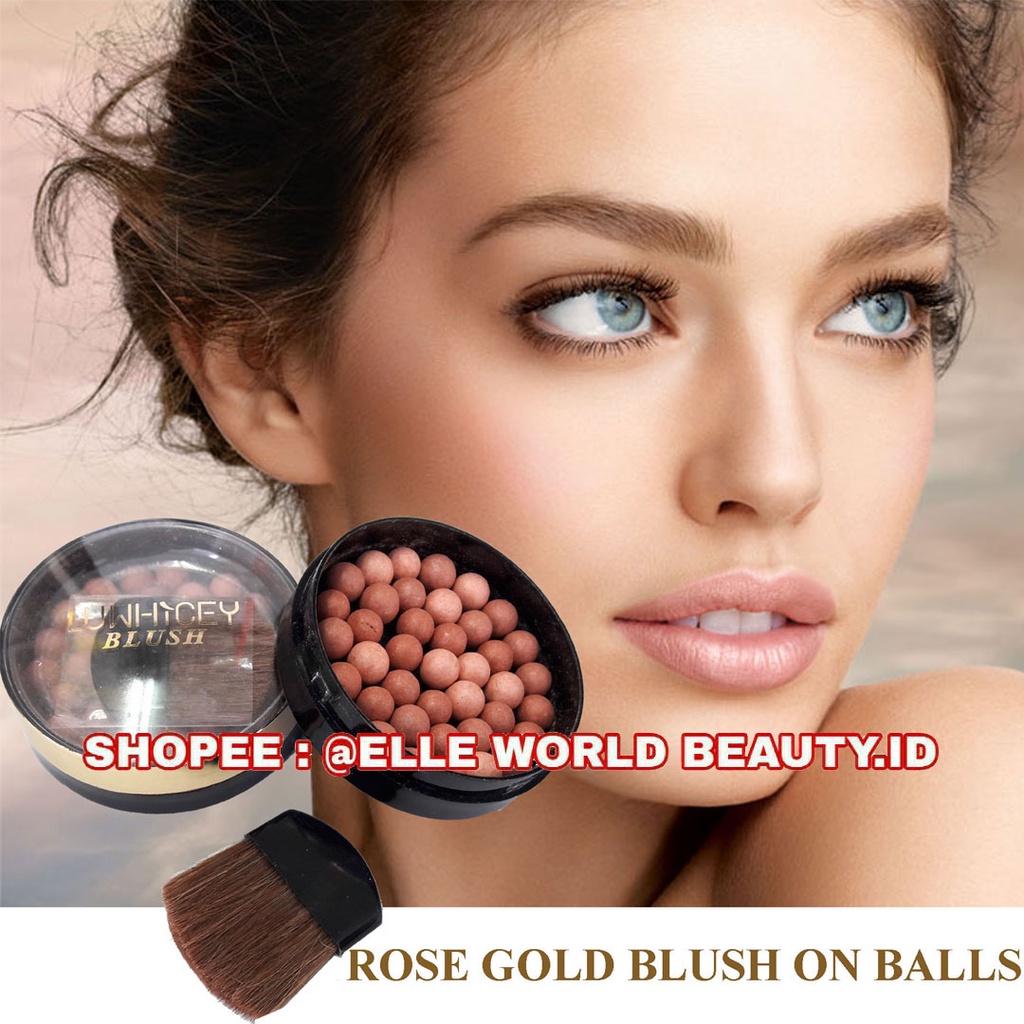 Jual BLUSH ON BOLA BOLA BLUSH ON PEARL BLUSH ON MUTIARA ROSE GOLD BALLS ...