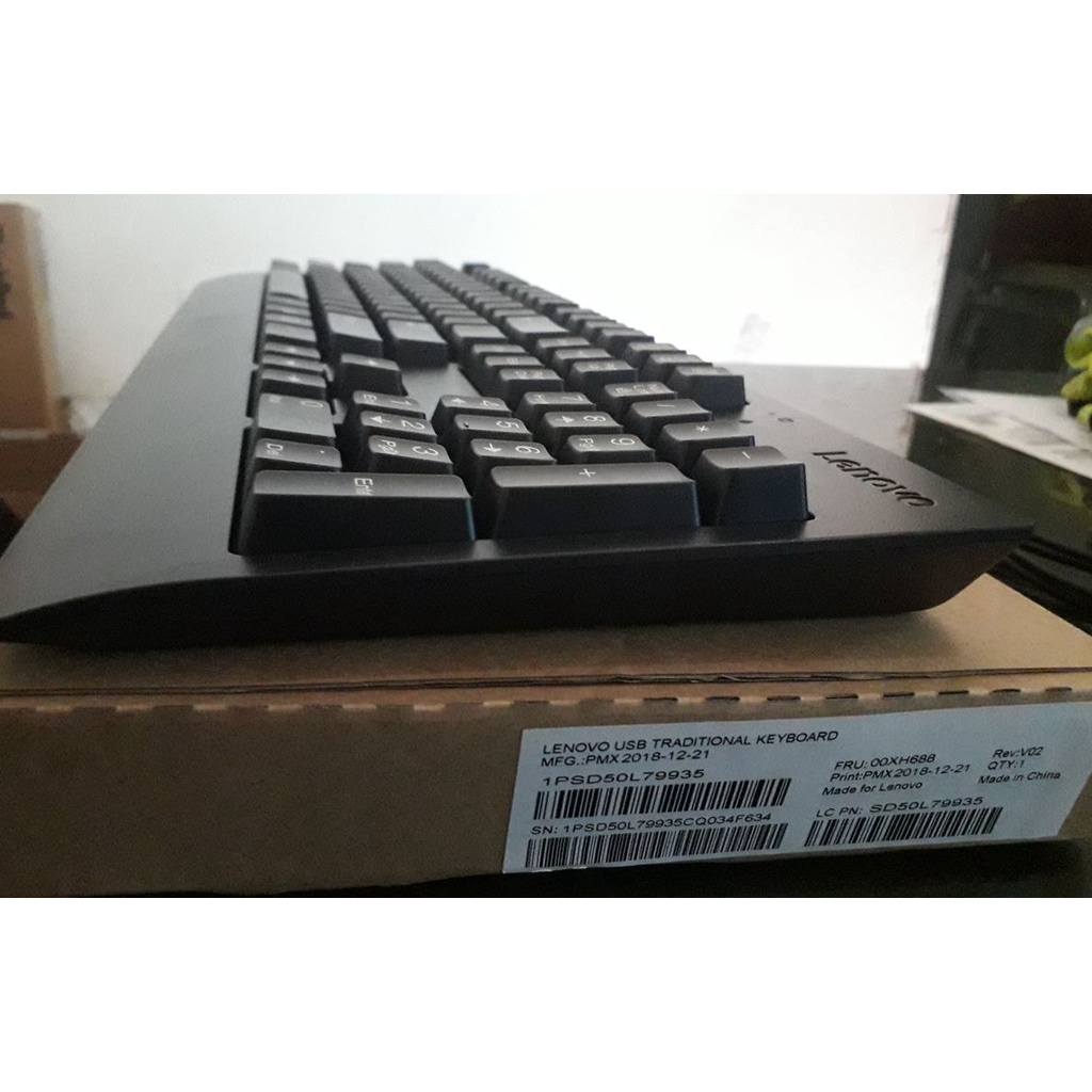 Jual Original Lenovo Traditional USB Keyboard 00XH688 KBBH21 KOM-KBBH ...