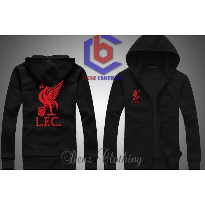 Jual Jaket Hoodie Sweater Liverpool FC Outerwear Pria Wanita Zipper ...