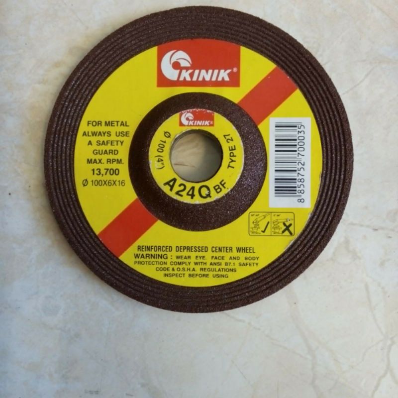 Jual Batu Gerinda Grinda Mata Gerinda Poles Selep KINIK 4 Inch ...