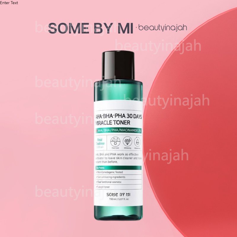 Jual SOME BY MI AHA BHA PHA 30 Days Miracle Toner 150ML SOMEBYMI Toner ...
