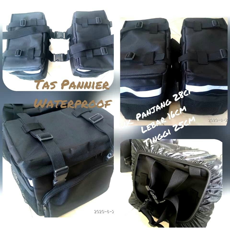 Jual tas pannier tas sepeda touring multifungsi anti air | Shopee Indonesia