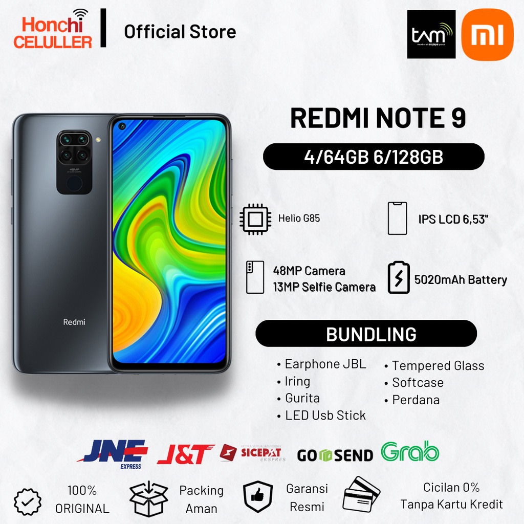 Jual Xiaomi Redmi Note 9 6/128GB 4/64GB Garansi Resmi Xiaomi Indonesia ...