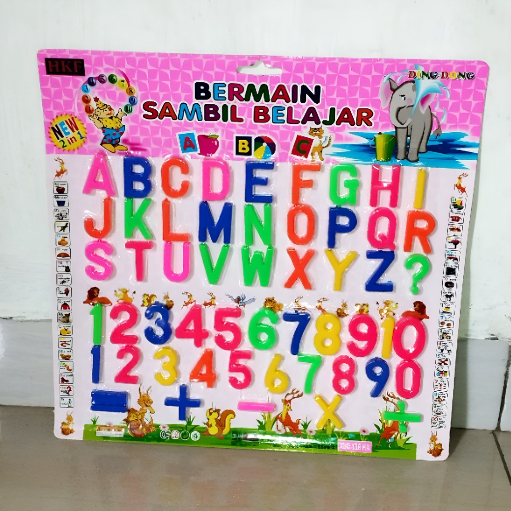 Jual Mainan Anak Huruf Dan Angka Bermain Sambil Belajar 2in1 | Shopee ...