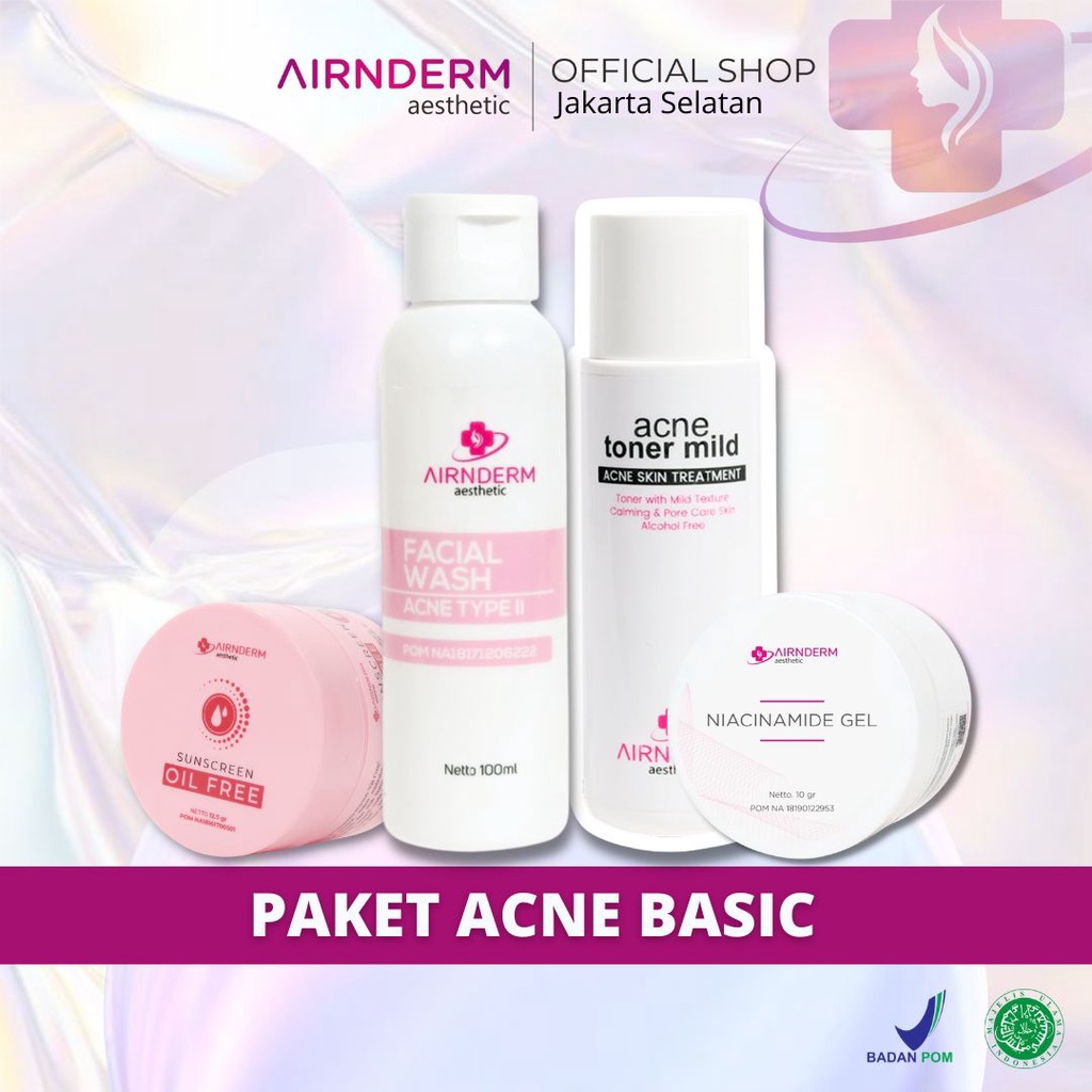 Jual Airnderm Paket Acne Basic | AIRINBEAUTYCARE | Shopee Indonesia