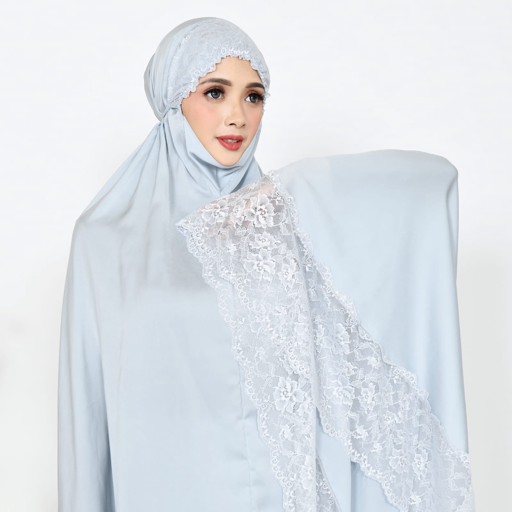 Jual Mukena Cantik Qailla Menutup Dagu Zara Silk Premium dapat Sajadah ...
