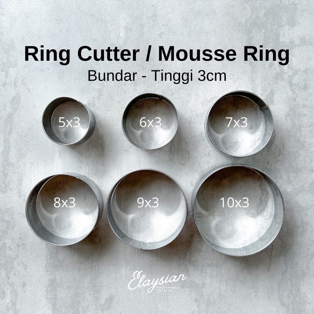 Jual Ring Cutter / Mousse Ring / Burger Ring - Bulat 3cm | Shopee Indonesia