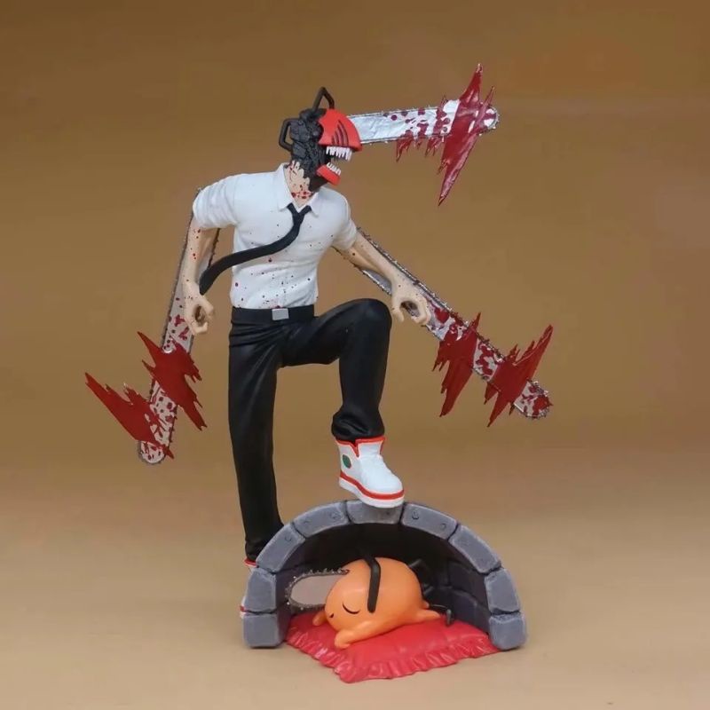 Jual Denji And Pocita Anime Chainsaw Man KWS Figure | Shopee Indonesia
