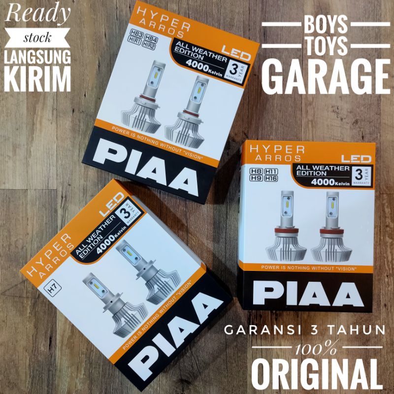 Jual PIAA LED Hyper Arros 4000K Lampu LED Mobil H4 H7 HB3 HB4 H11 H16 H8 H9 HIR1 HIR2 Headlamp ...