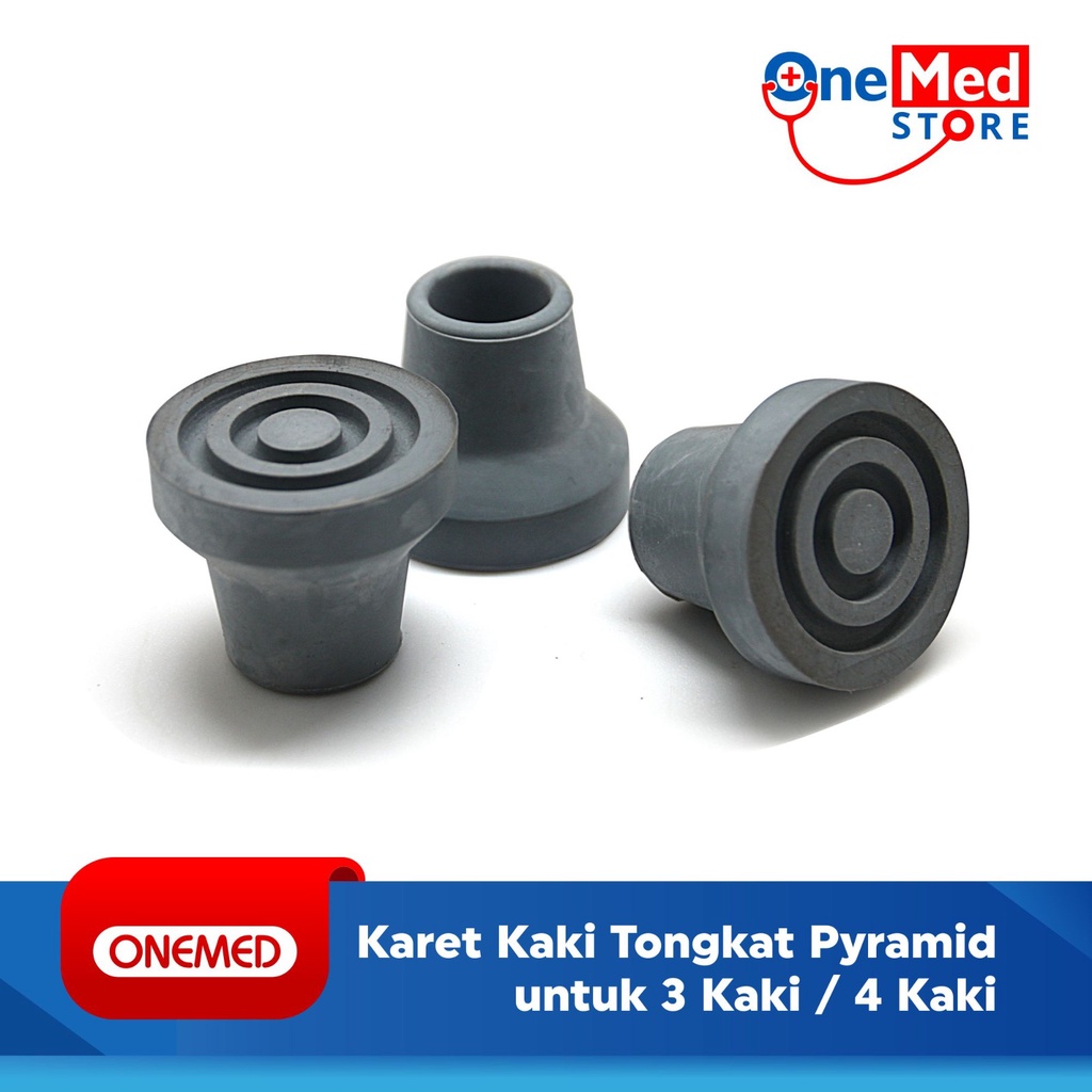 Jual Karet Kaki Tongkat Pyramid 3 Kaki/4 Kaki Onemed Pcs | Shopee Indonesia