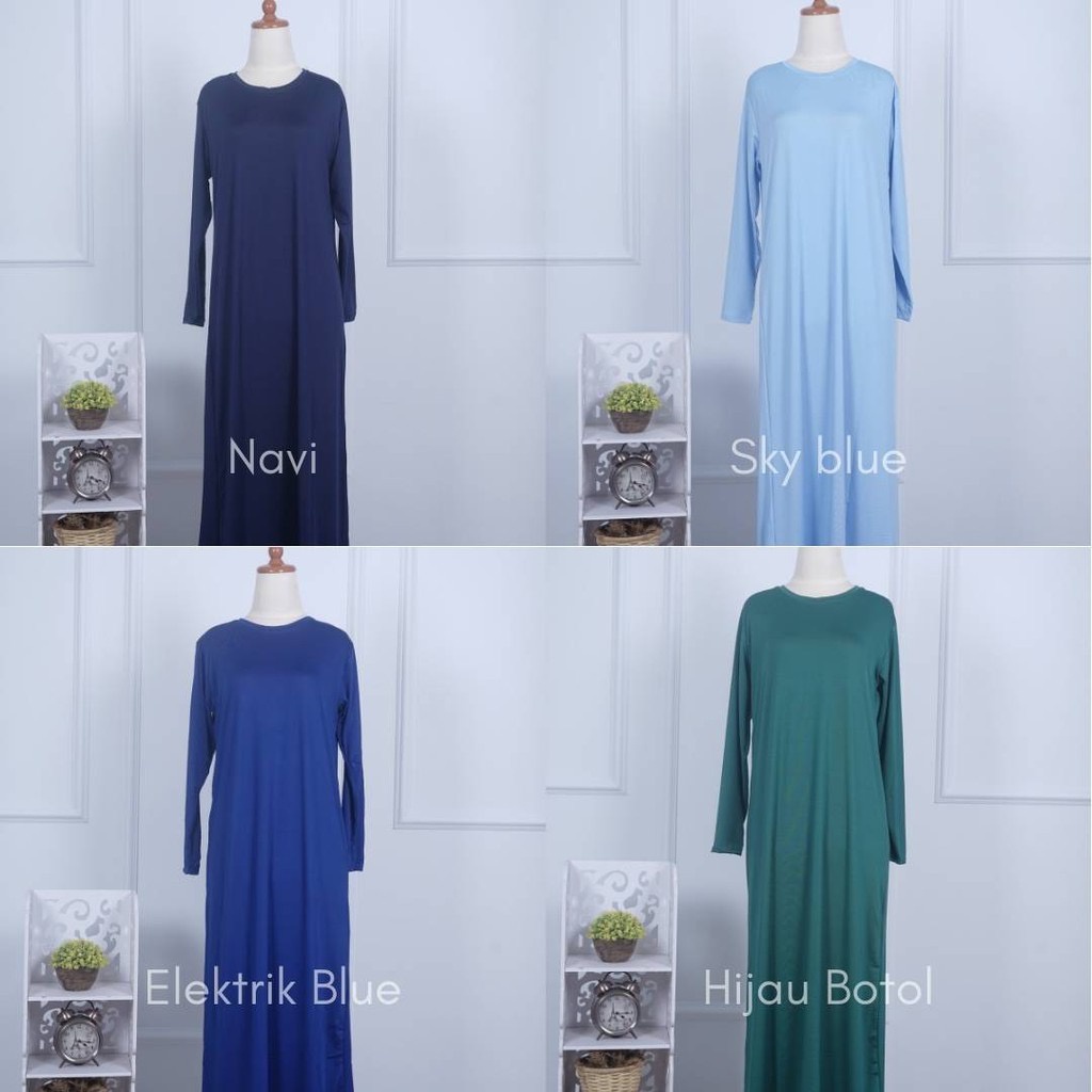 Jual Inner Dress Lengan Panjang / Gamis Manset Lengan Panjang Spandek ...