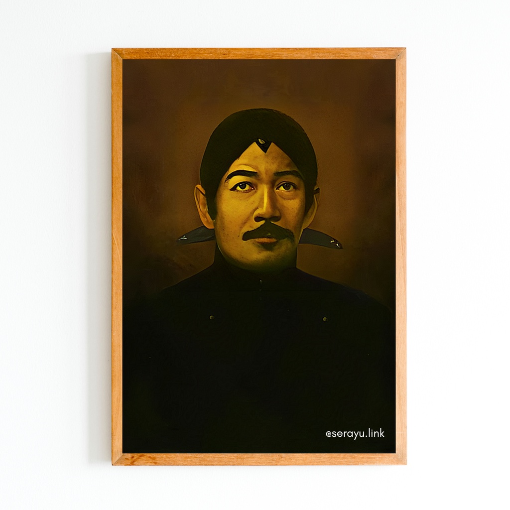 Jual Lukisan Cetak Gambar Panembahan Senopati Raja Mataram Islam Frame ...
