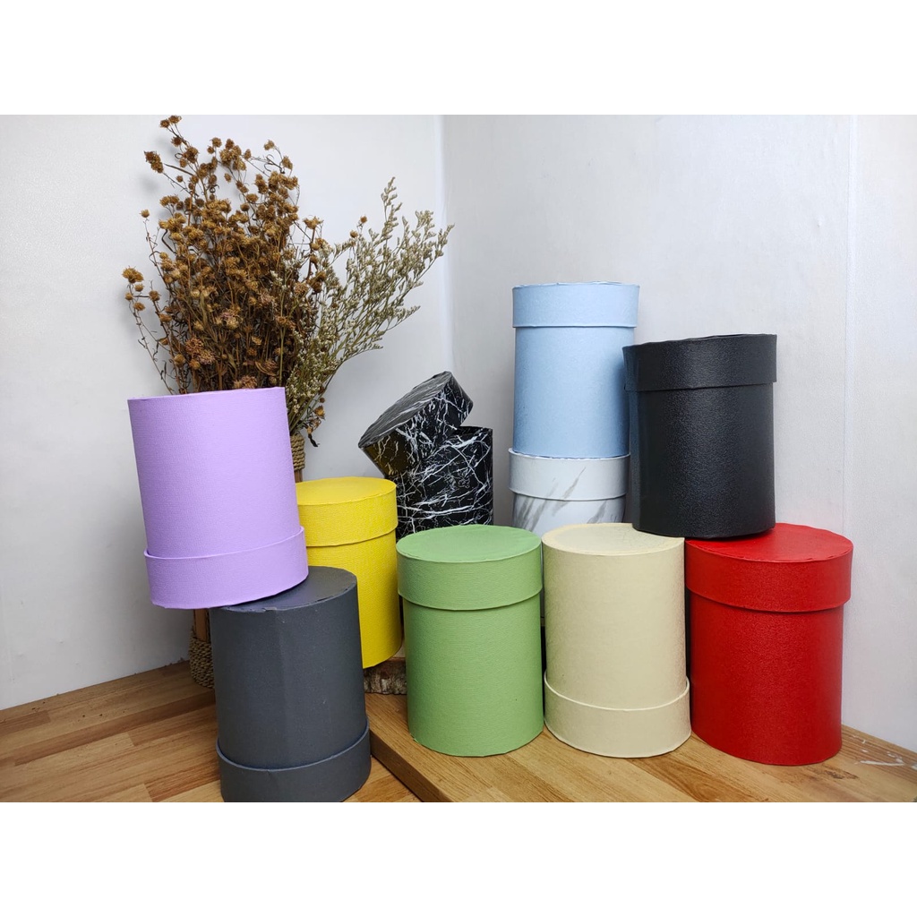 Jual Bloom box/round box/box bunga/box bulat/diameter 13 T10 | Shopee ...