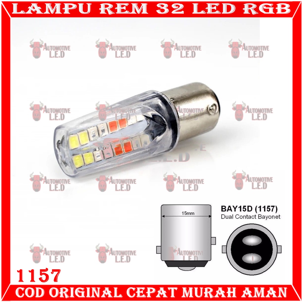 Jual ORIGINAL LAMPU REM MOTOR 32 LED RGB MODEL SWORD LAMPU REM MOBIL ...