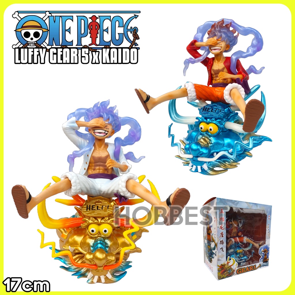 Jual Action Figure ONE PIECE : LUFFY GEAR 5 x KAIDO - Miniatur Pajangan ...