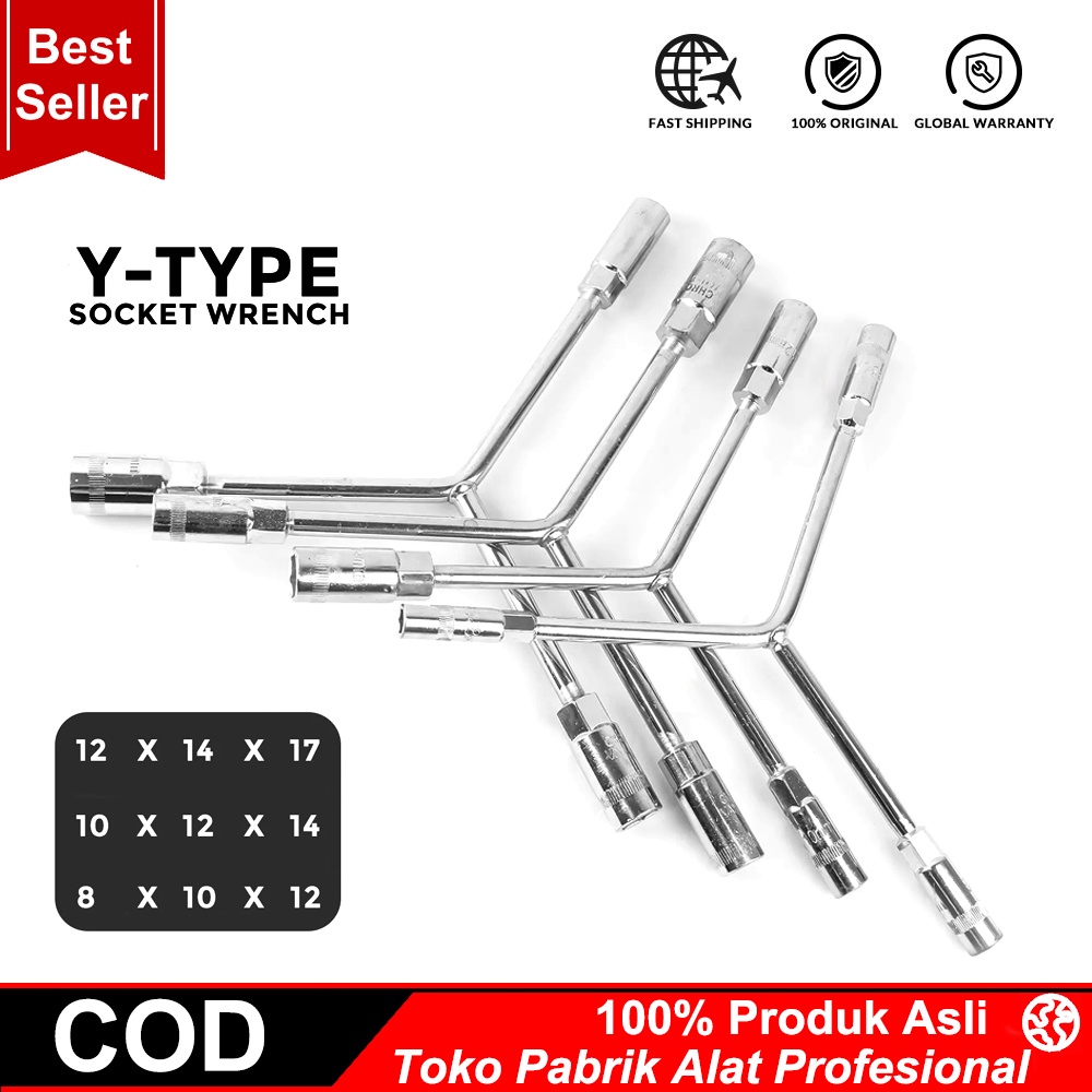 Jual COOFARI Y-Type Socket Wrech Kunci Socket | Shopee Indonesia