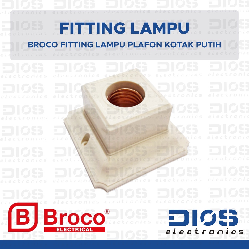 Jual Fitting Lampu Plafon Kotak BROCO | Shopee Indonesia