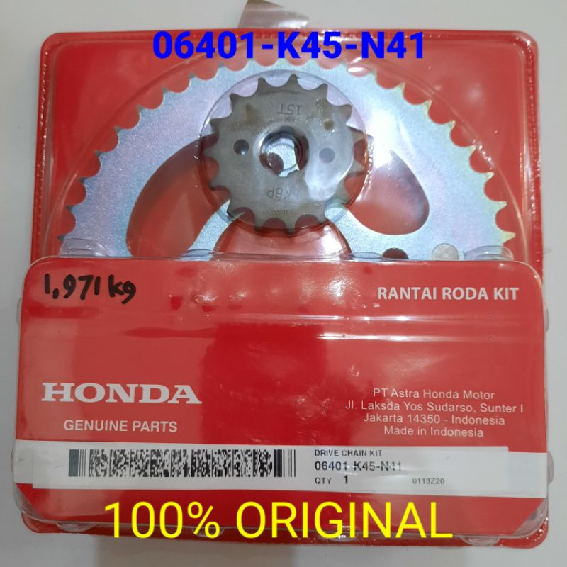 Jual Gir gear set rantai rante roda kit Motor Honda All New CBR150R ...