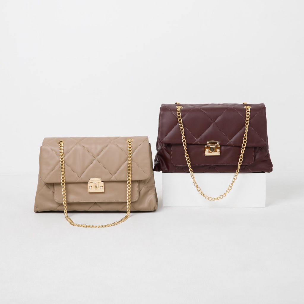 Jual Berrybenka - Tas Bahu Wanita Sofia Manila Quilted Shoulder Bags ...