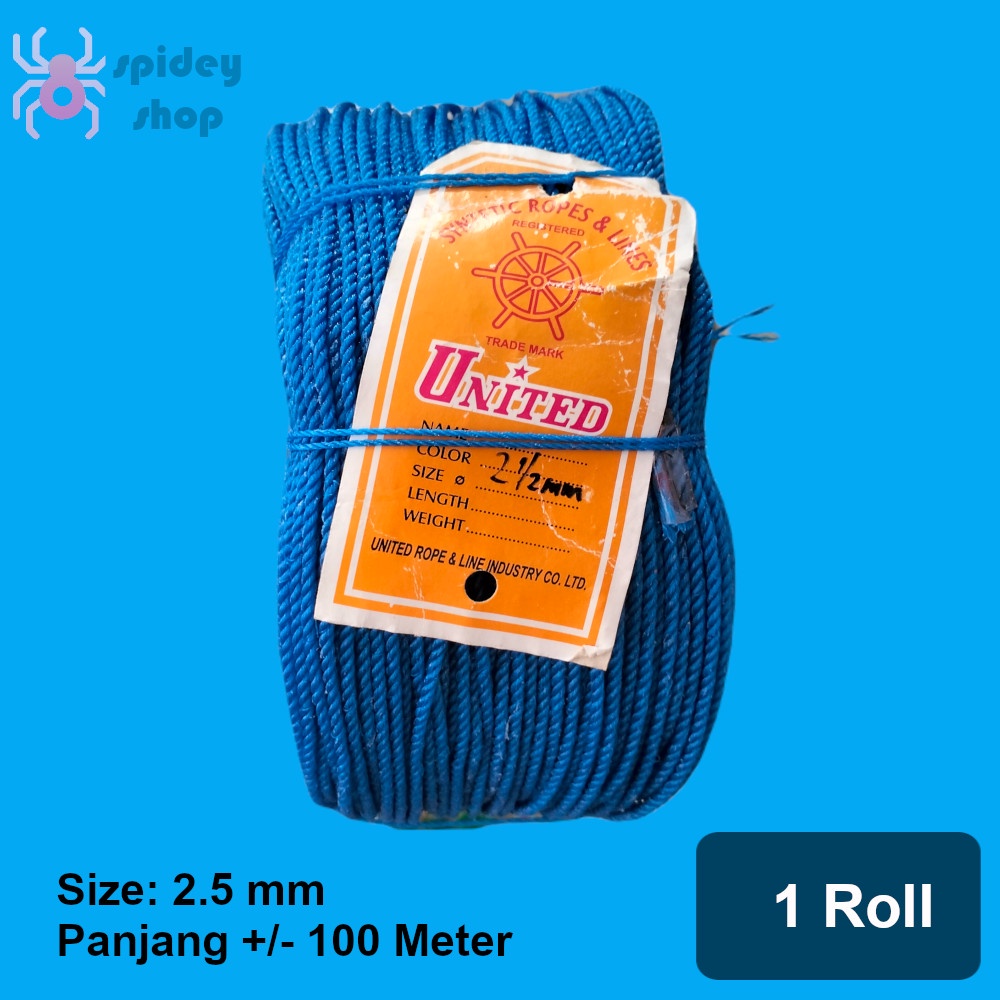 Jual Tali Tambang Tali Tampar Tali Jala Burung 2,5 mm Panjang 100 Meter ...