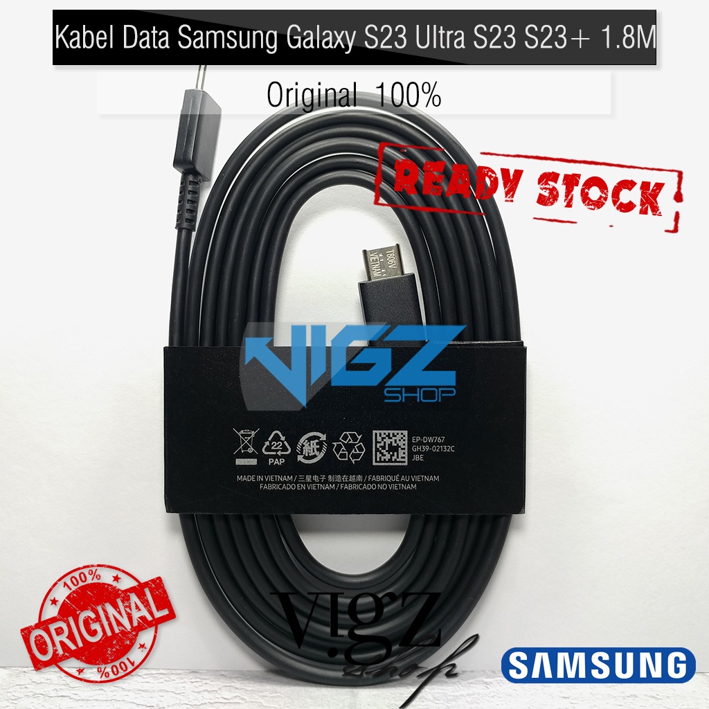 Jual Kabel Data Samsung Galaxy S23 Ultra S23 S23+ USB C to USB C 1.8M ...