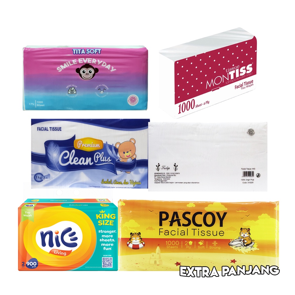 Jual Tissue Facial 1000 Sheets / 1 Kg | Shopee Indonesia