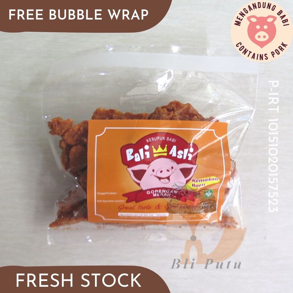 Jual KERUPUK KERIPIK RAMBAK BABI BALI ASLI GORENGAN BABI MERAH FRESH ...
