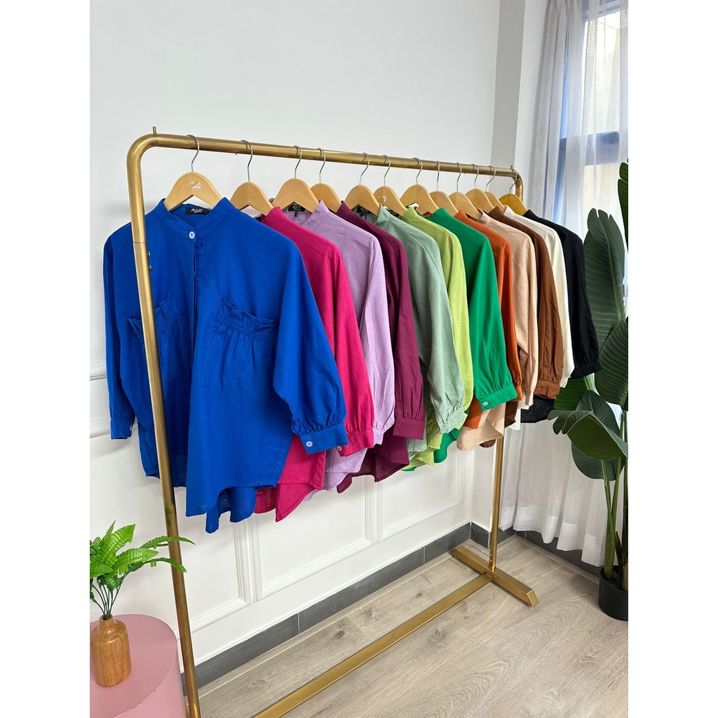 Jual Dira Kemeja Color All Varian | Shopee Indonesia